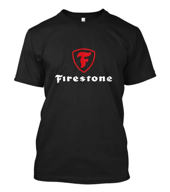 New Firestone Tires Logo Short Sleeve Men's Black T Shirt Size Men T ...