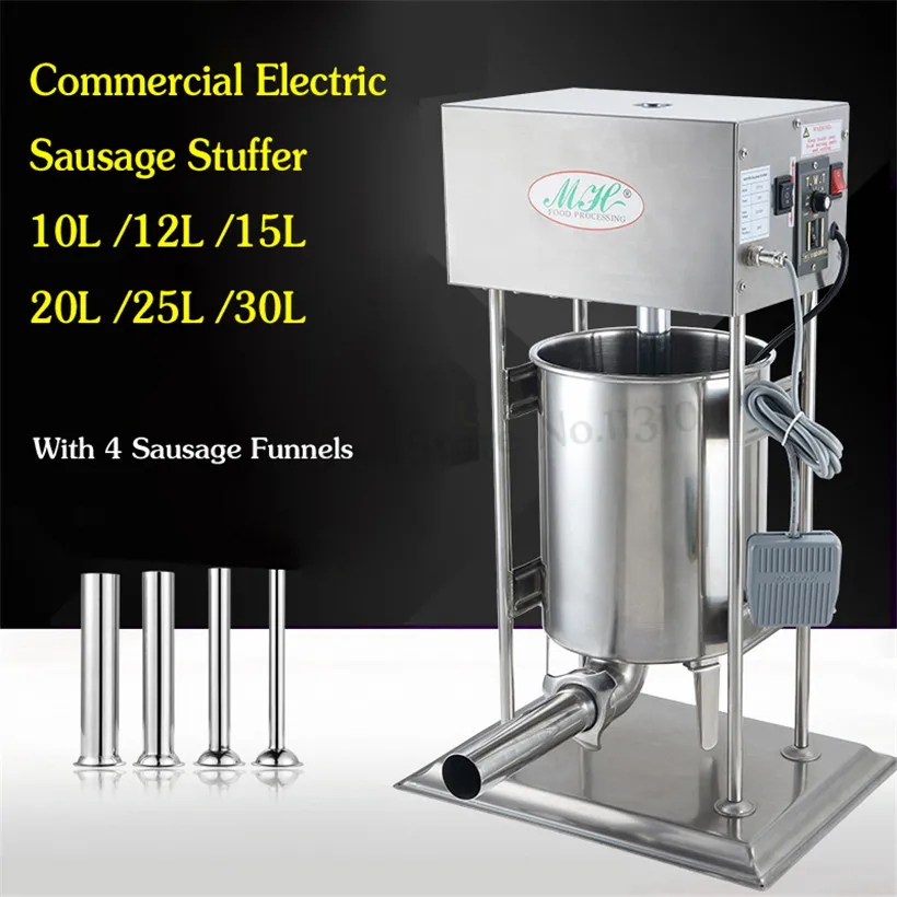 Electric-10L-Sausage-Stuffer-Commercial-Salami-Filling-Machines ...