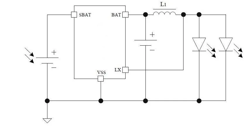 送料無料100 ピース 5252f led ソーラー芝生ランプ ドライバ ic 5252F QX5252F回路図designfree を与える ...