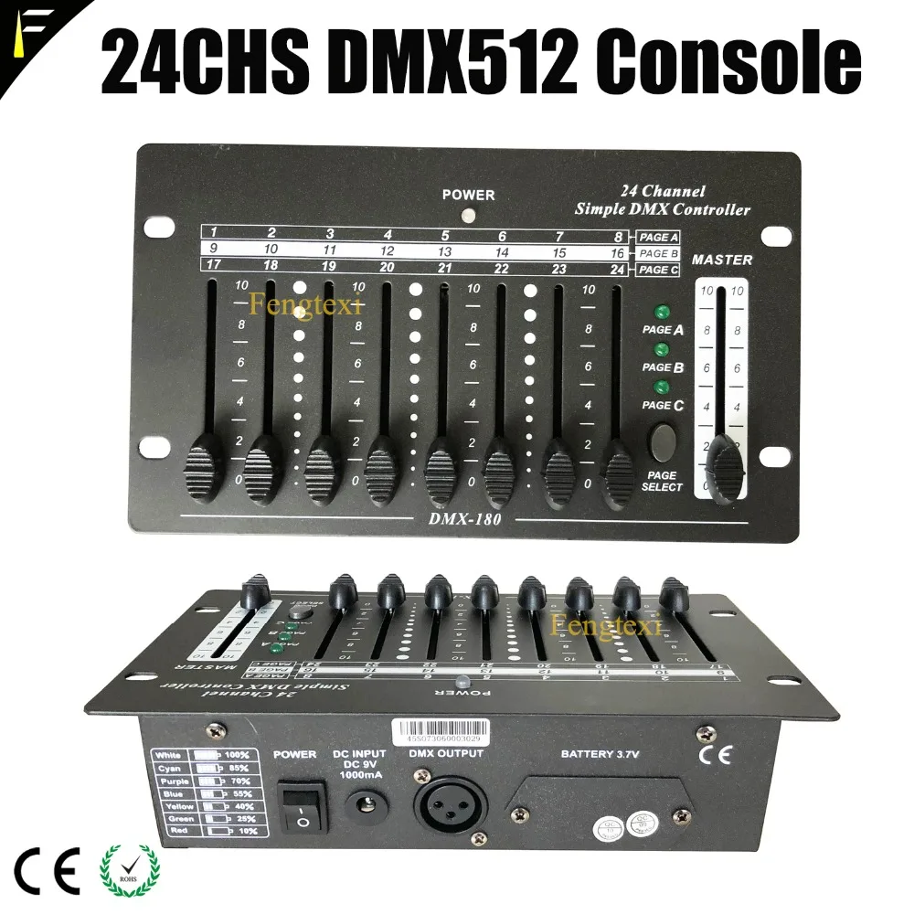 Mini 24 Channels Simple Dmx Controller 24chs Stage Dj Disco Light Fader ...