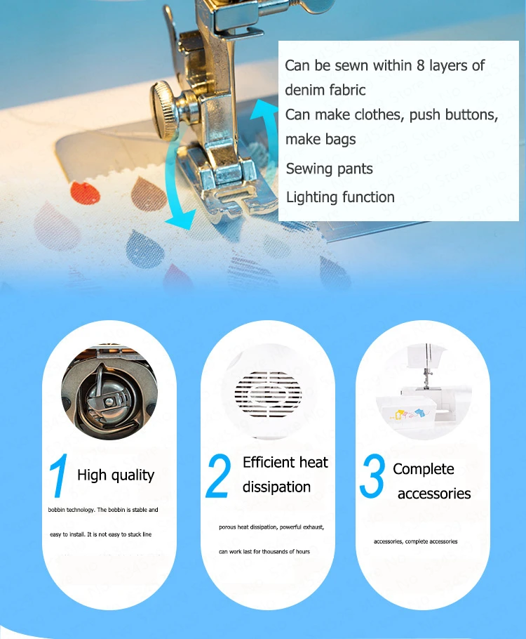 Lm1108 Domestic Sewing Machine Dragonfly Brand Model 2235 33 Stitches ...