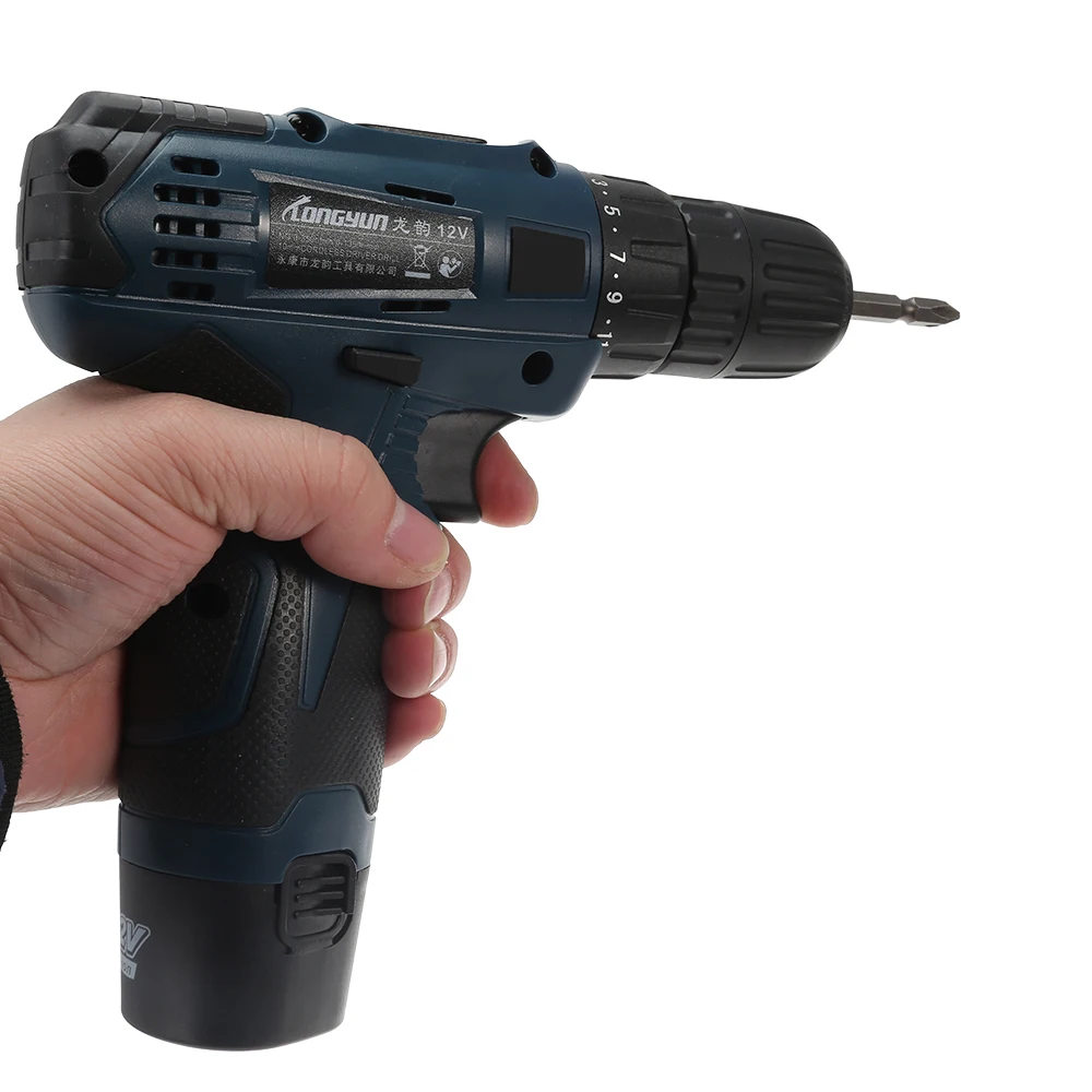 Lomvum 12v Electric Drill Screwdriver Power Drill Tool Rechargeable