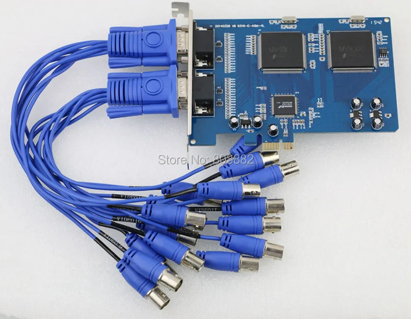 16CH PCI E Camera Video Capture DVR Card 16CH Real TIme 480FPS High ...