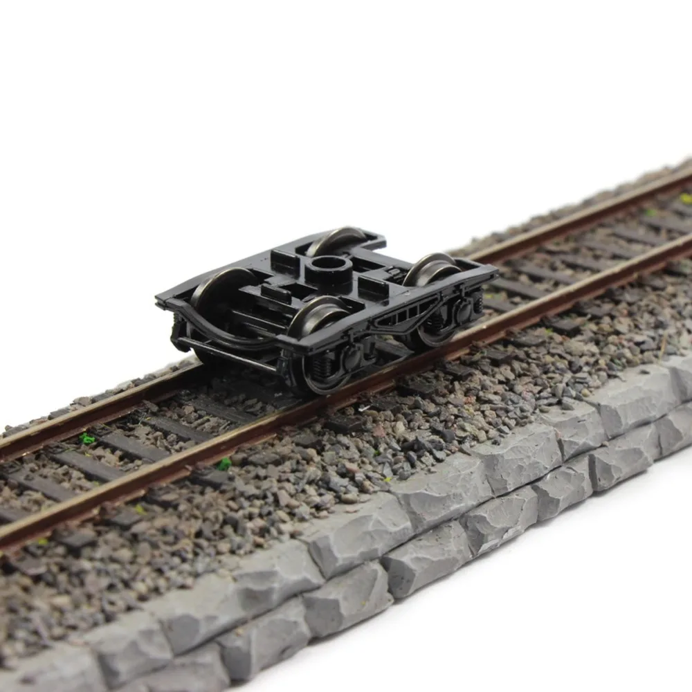 מוצר - Evemodel New 2 pcs 1/87 Model Train HO scale high rim psyllium ...