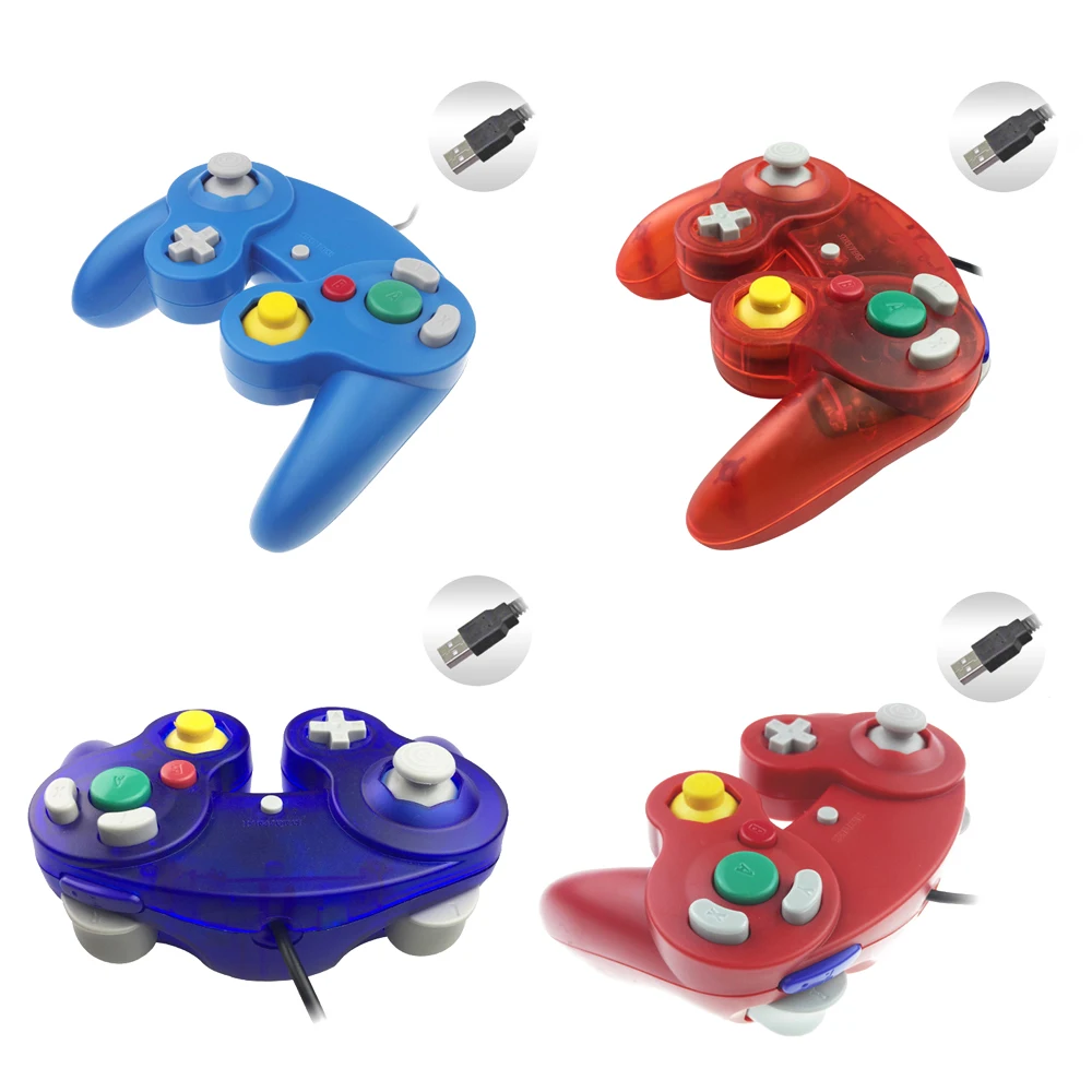 4-kleuren-USB-interface-bekabelde-gamecontroller-gamepad-joystick ...
