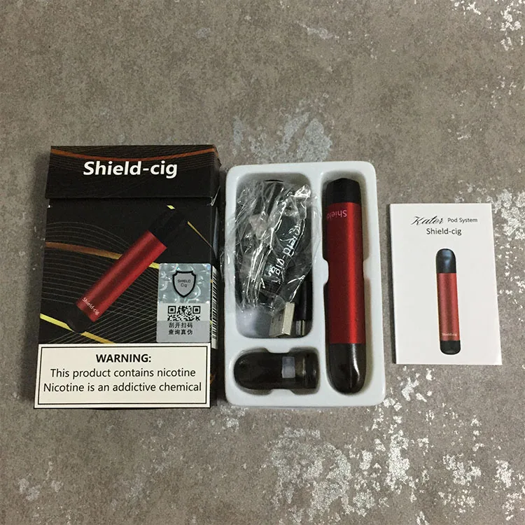 Slim Mini Vape Pod System Starter Kit Refillable 1.2ml 1.5ohm Cartridge ...