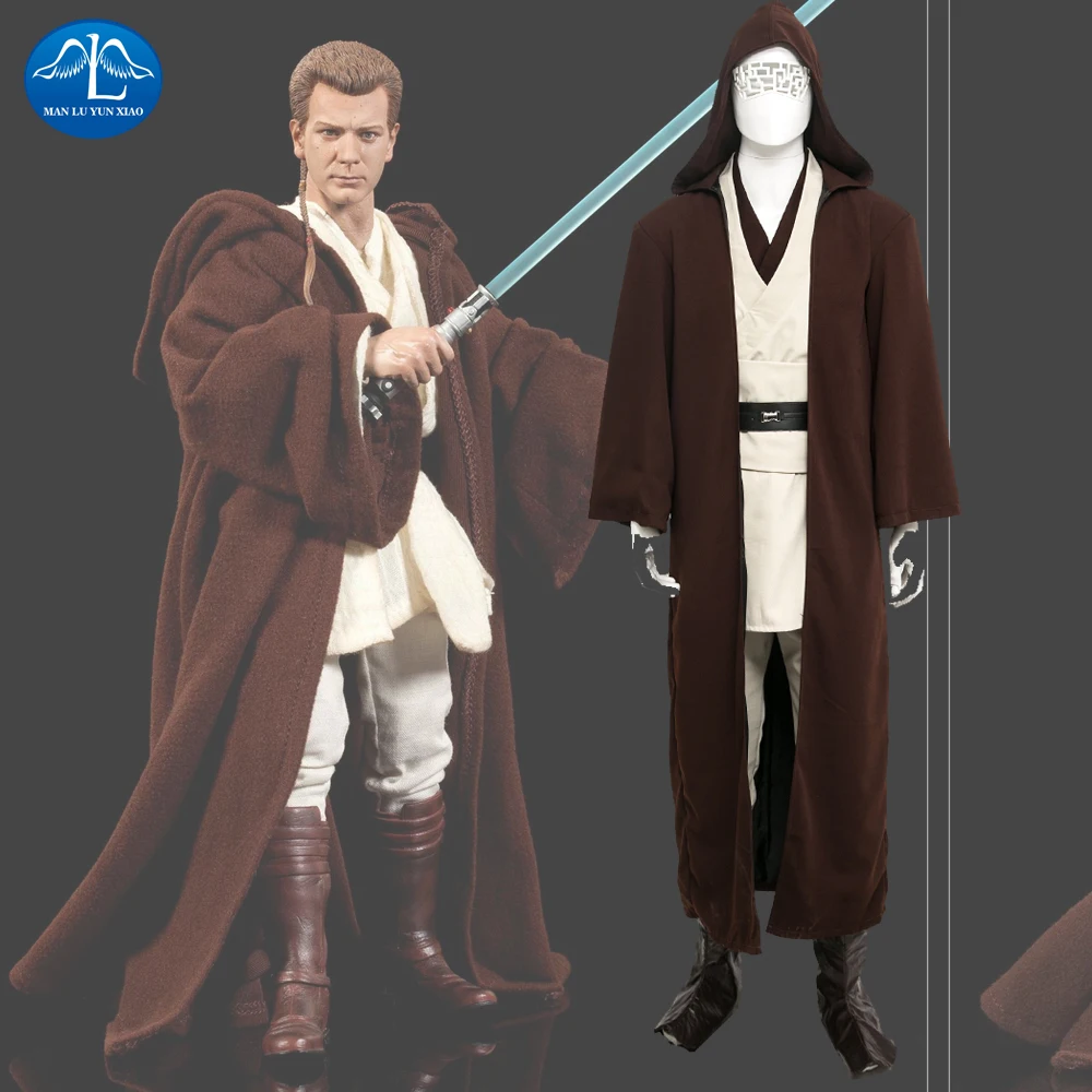 Aliexpress.com : Buy MANLUYUNXIAO Men's Costume Jedi Knight Obi Wan ...