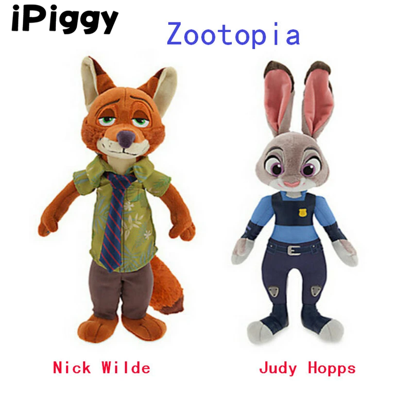 어린이 동물 인형 장난감 zootopia 경찰 토끼 주디 hopps 및 여우 닉 와일드 영화 만화 인형 아기 선물|toy ...