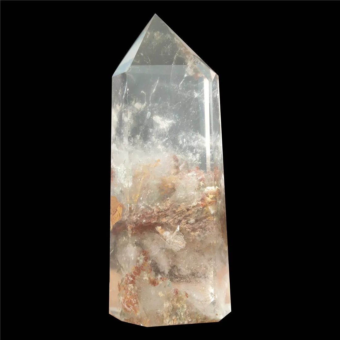 Natural Ghost Crystal Quartz Point Clear Crytals Point Stone Stones ...