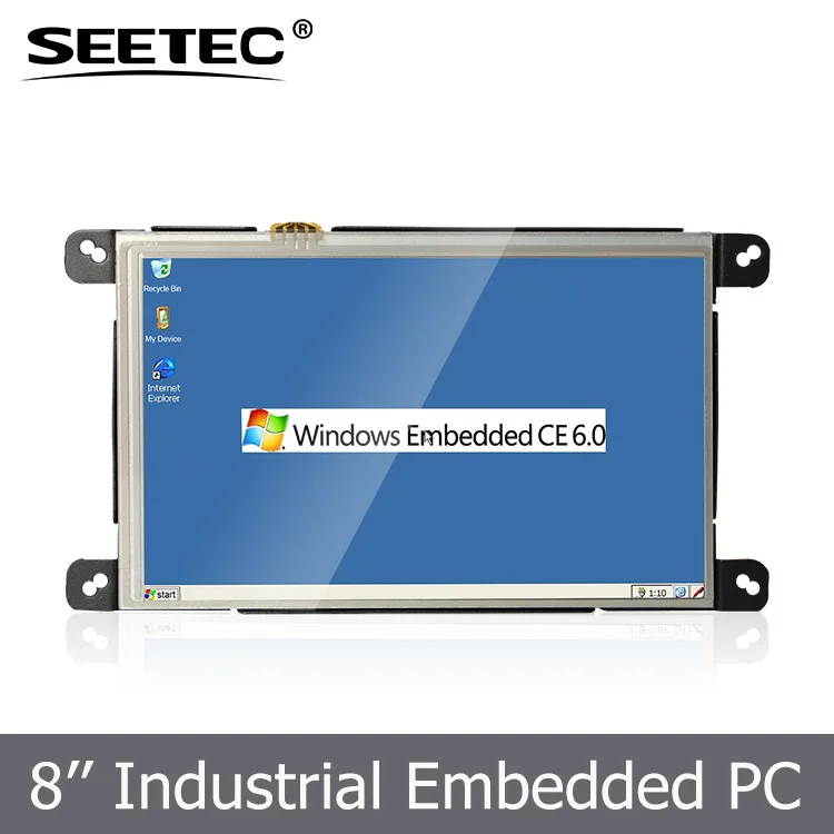 8'' embedded touch screen panel pc with WINDOW CE 6.0 Linux operating ...