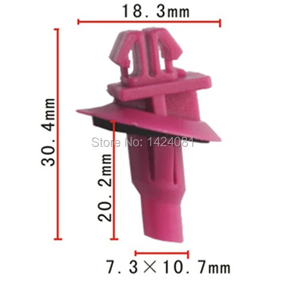 50x / 100x / 500x OEM Red and with seal auto clip and fastener for ...