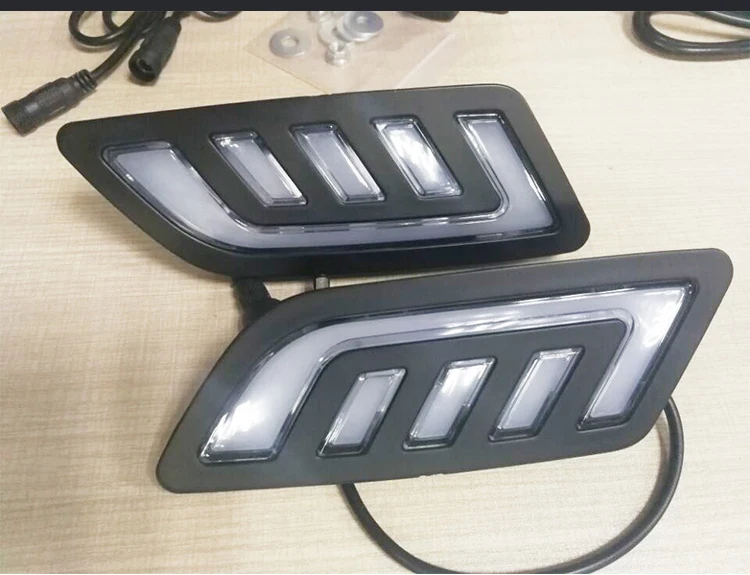 DRL Daytime Running Lights For Nissan NAVARA NP300 D23 2015 2016 2017 ...