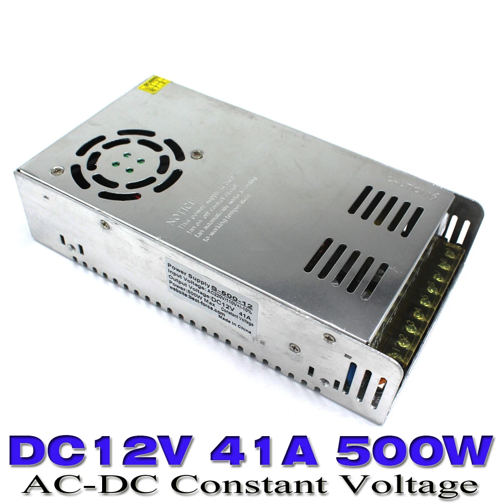 Dc 전원 공급 장치 스위치 12V 41A 500w Led 드라이버 변압기 AC110V 220V to ups 12v Power Adapter for strip lamp ...