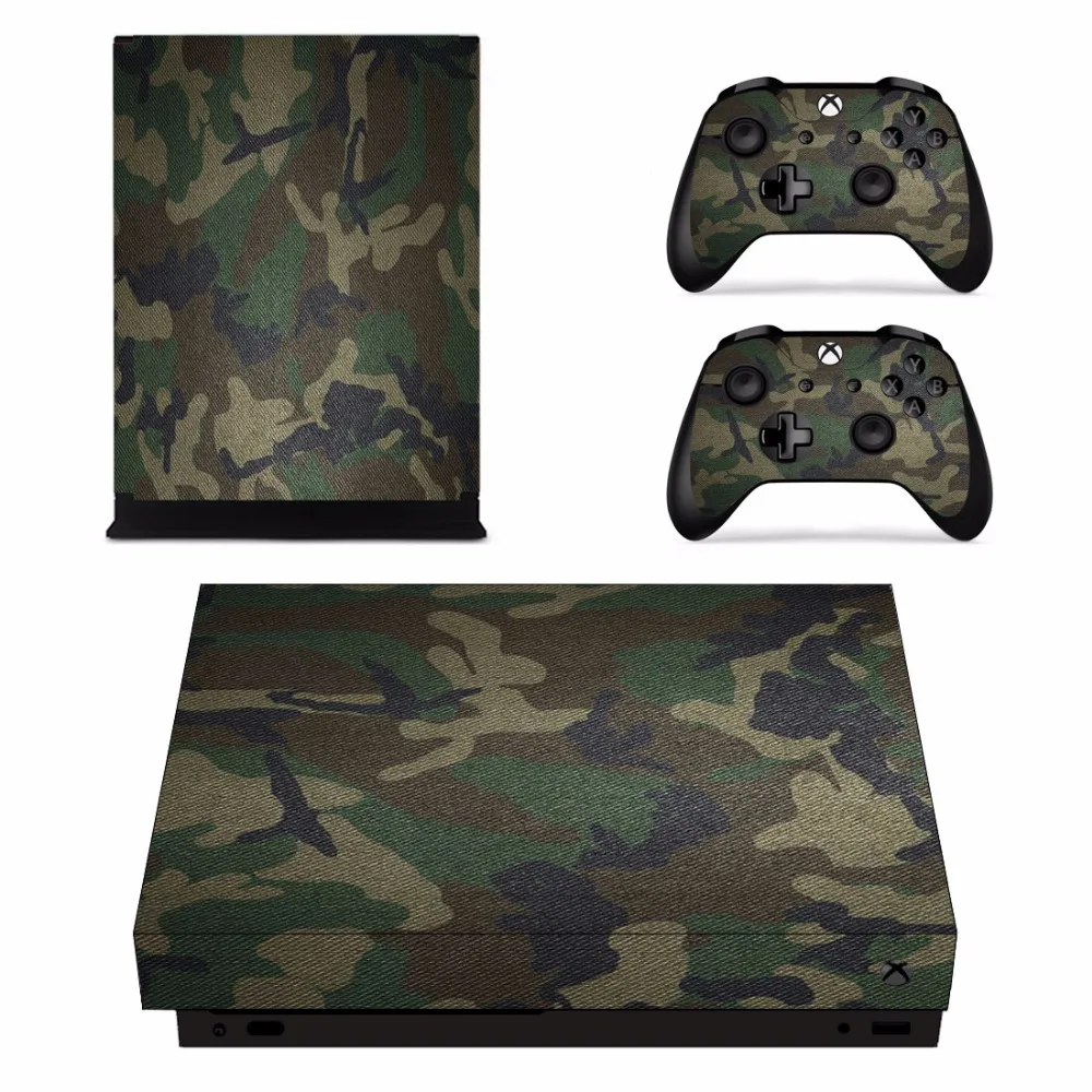 Camouflage Removable Skin Sticker Decal For Microsoft Xbox One X ...