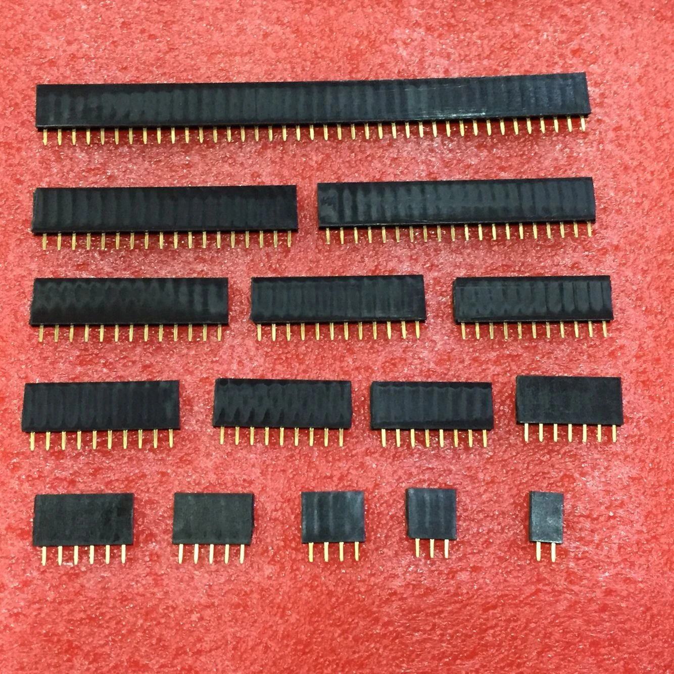 Single row female 2.54mm Pitch PCB Female Pin Header Connector Straight ...