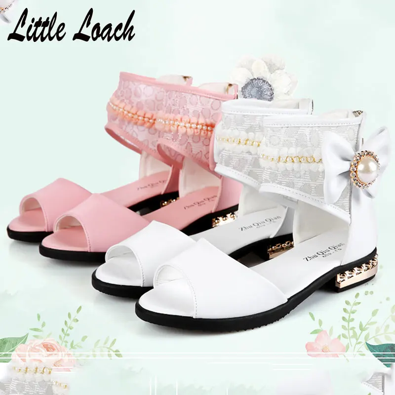 Princess Girls Sandals Children's Summer Leather Shoes Size26 37 ...