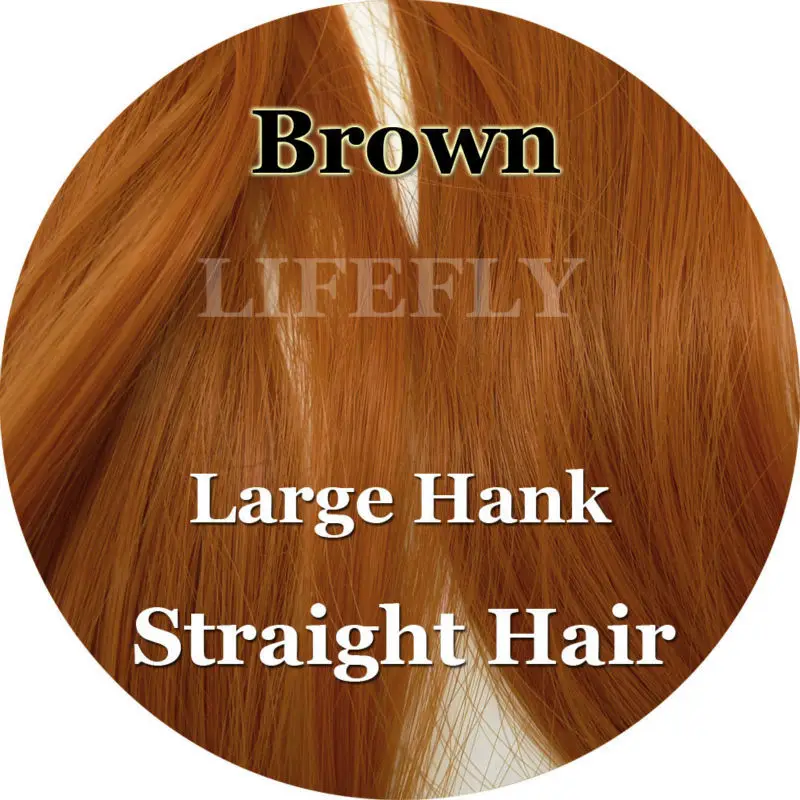 Brown-Color-Large-Hank-of-Straight-Syn-Hair-Fish-Fibre-Fly-Tying-Jig ...