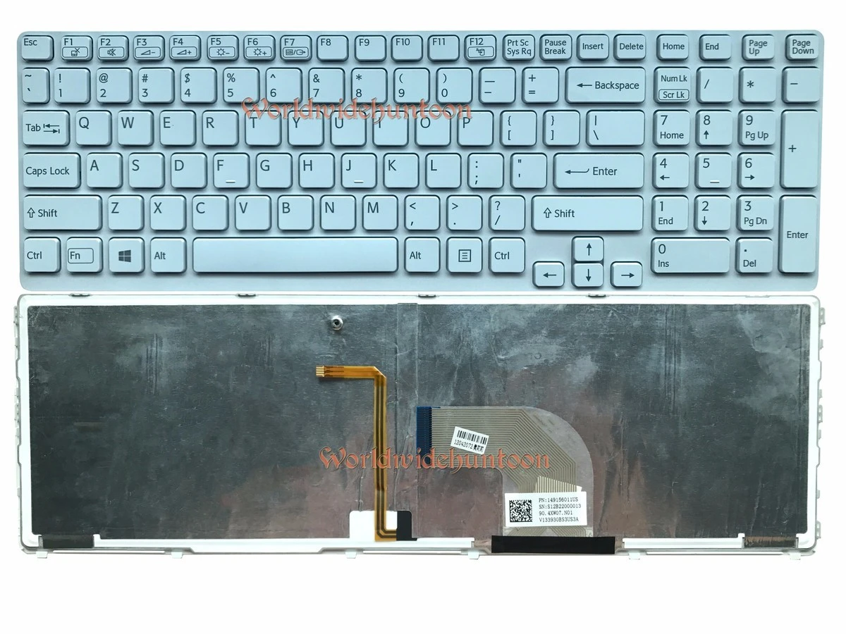 Reboto Original Laptop Keyboard For Sony Vaio SVE171 SVE1712 SVE1713 ...