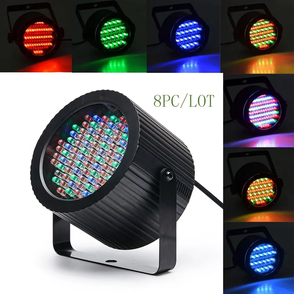 8pcs/lot 86 RGB LED Stage Light Par DMX 512 Lighting Laser Projector ...