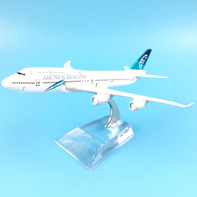 AIR NEW ZEALAND Airlines 747 16CM METAL ALLOY MODEL PLANE W Stand ...