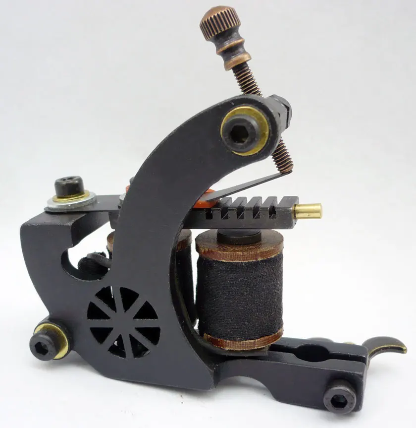 5Pcs/lot Professional Handmade Tattoo Machine 10 Wrap Coils Iron Cast ...
