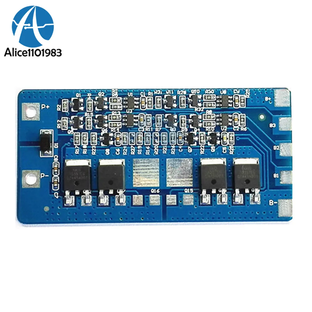 4s Lithium Battery Protection Board 20a 18650 Battery Bms Protection 14 ...
