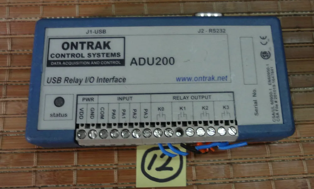 Ontrak ADU200 USB Relay I/O Interface|relay harness hid kit|relay ...