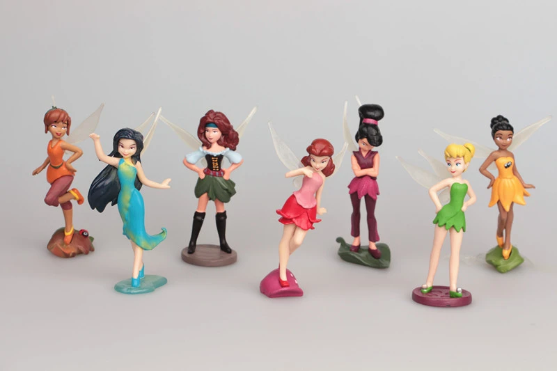 7 unids/set 2 3 pulgadas Tinker Bell figura Tinkerbell hadas Adorable ...