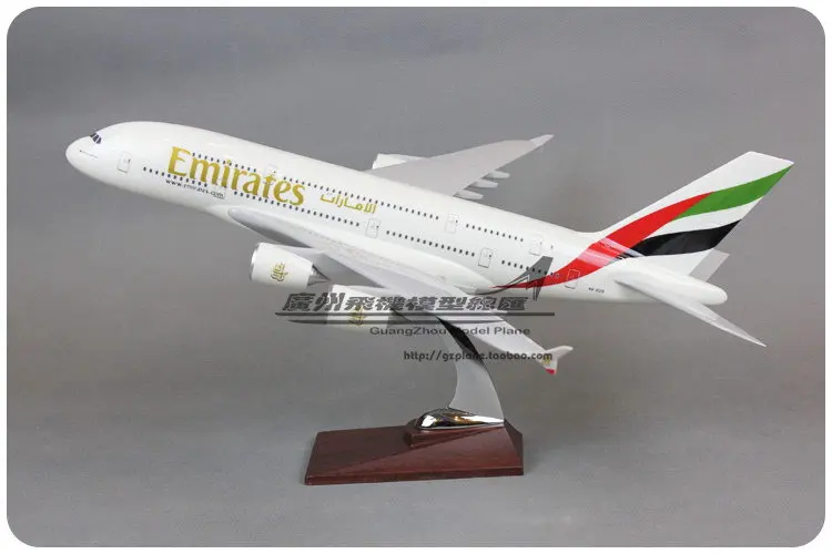45cm Resin Air Emirates Airlines Airbus A380 Airways Airplane Model ...