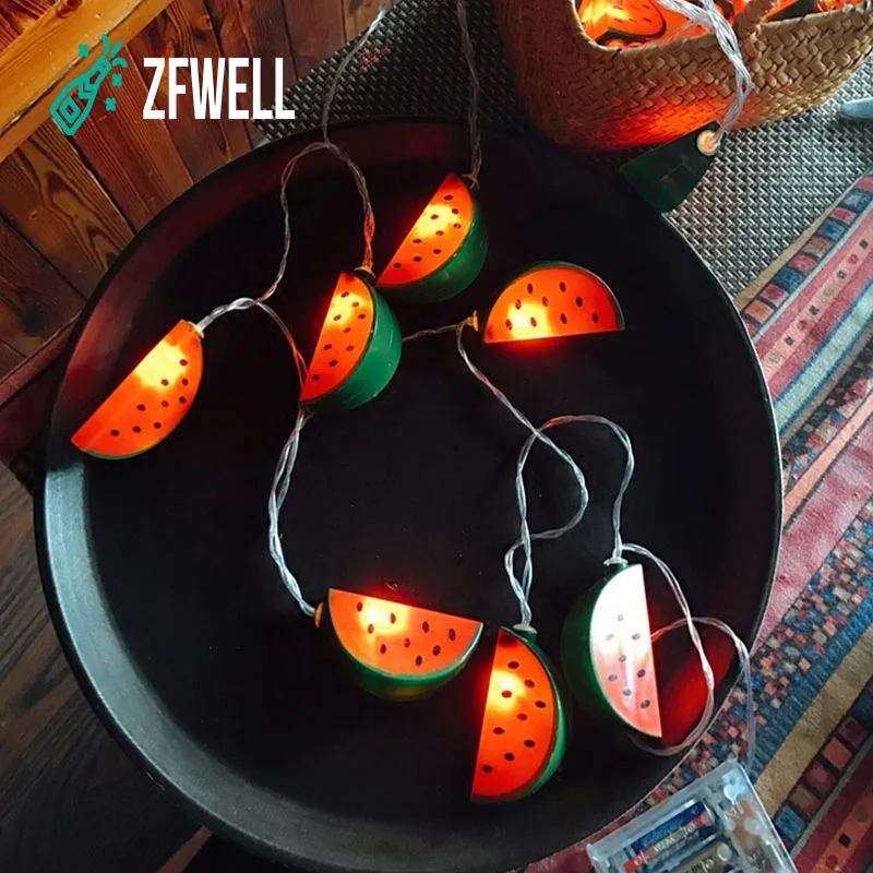 ZFWELL 1pcs/lot Led watermelon light string fruit girl heart room small ...