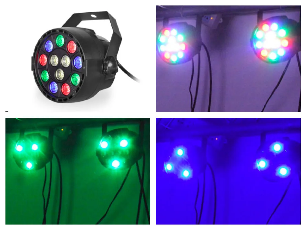 1pcs/lot, Mini LED Par Light 12x1w RGBW Small 12W led par64 sound ...
