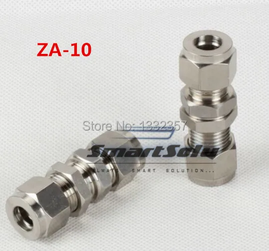 Free shipping for 10MM 10MM tube stainless steel bulkhead compression ...