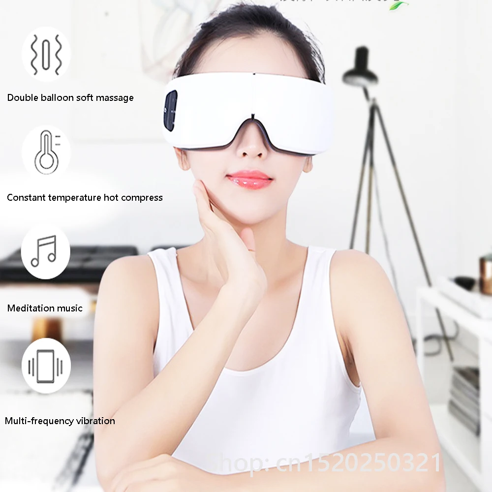 New wireless 4D electric DC vibration eye massager hot compress ...