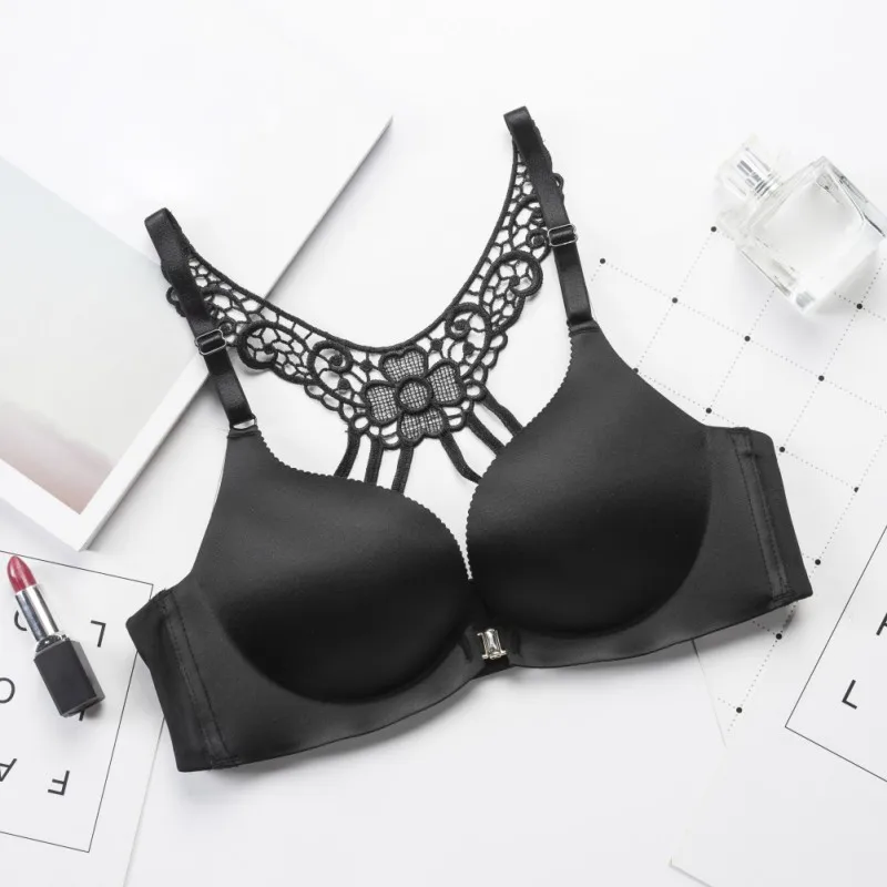 Fashion Front Closure Butterfly Racerback Brassiere Bras Sexy Backless ...