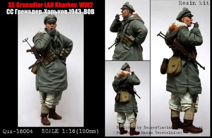 NEW 1/16 WW2 German Waffen SS LAH Division WWII Resin Model Kit figure ...
