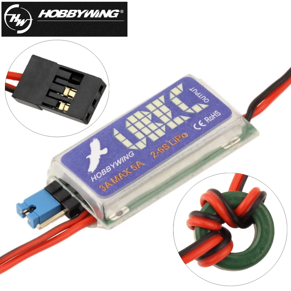 Original HOBBYWING 5V/6V RC UBEC 3A 5A Lowest RF Noise BEC Full ...