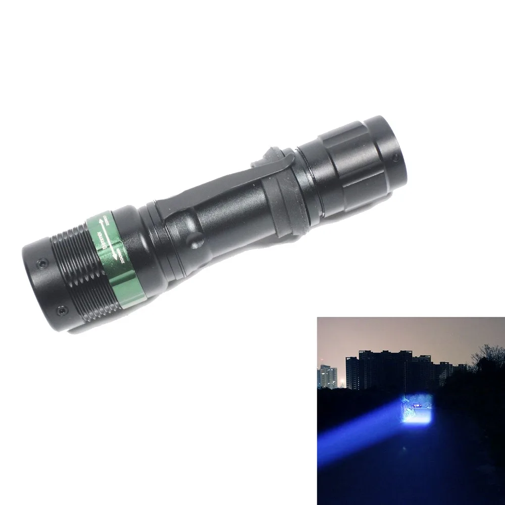 LED Torch with 2600mA Rechargable Battery, 3 Class Zoom Glare LED Flash ...