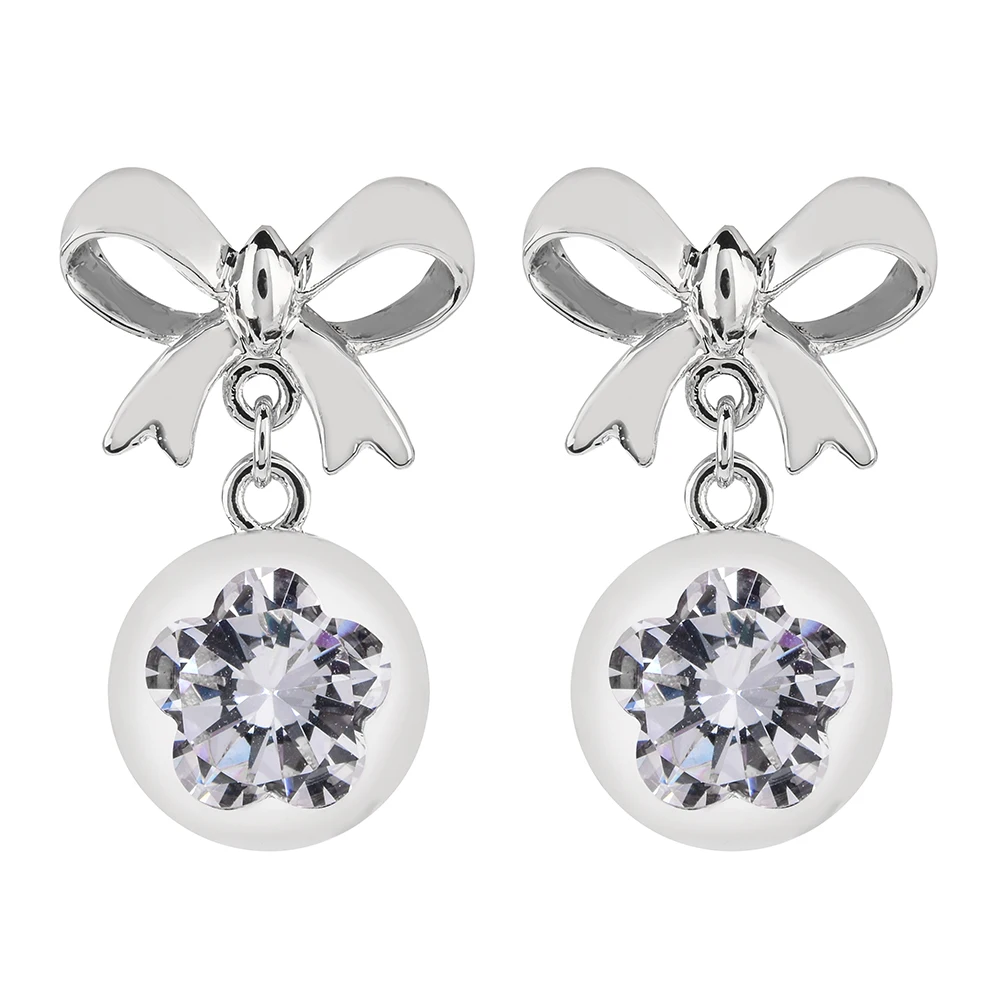 Luxury-Exquisite-Cubic-Zircon-Blue-Round-Bow-Couple-Earrings-Jewelry ...