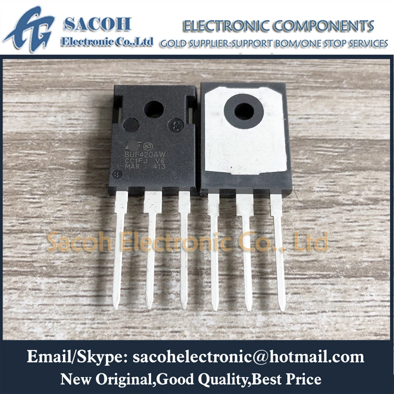 New Original 10Pcs BUF420AW BUF420A BUF420 BUF420M or BUF410A BUF410 TO247/218 High Voltage Fast ...