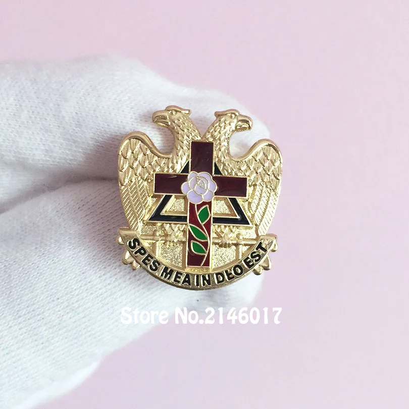 22.3mm Free Masons Scottish Rite Rose Croix Cross 32 Degree Masonic ...