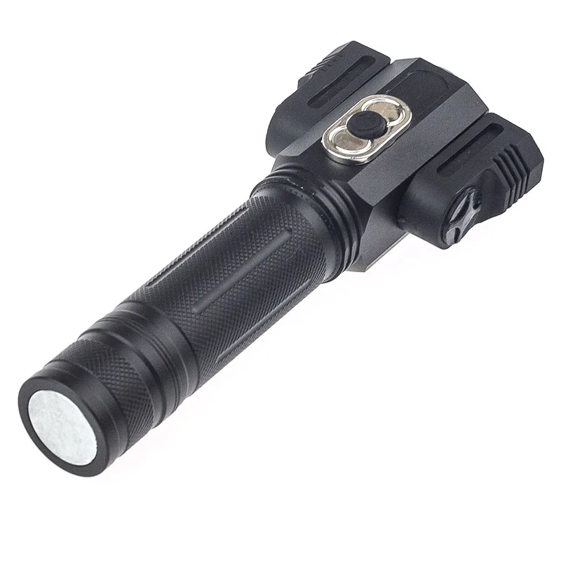 4 Switch Mode Led Torch xml 3*T6 Bulb Tail Magnetic Lighter Portable ...