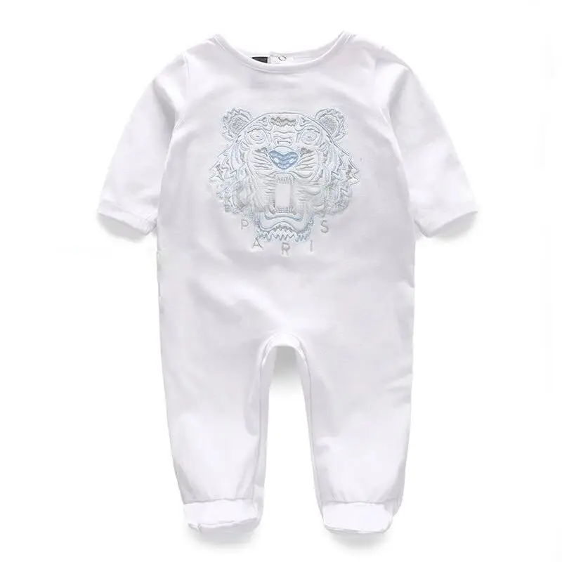 2016 summer France baby Tiger head clothes Half sleeve cotton newborn ...