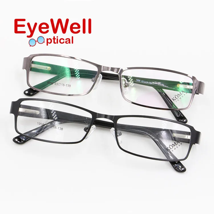 Most Fashion Full Rim Alloy Spectacles Frame With Spring Hinge