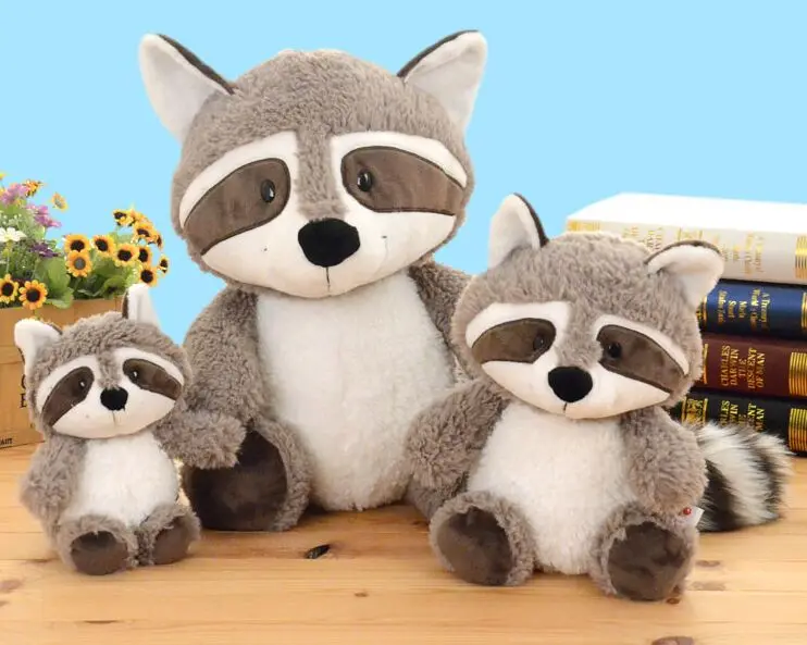 New Arrival Lovely Cartoon Raccoon Plush Toy Soft Doll Christmas Gift ...