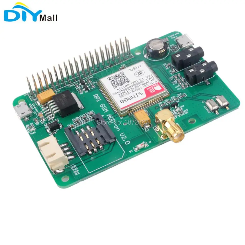 SIM800 Development Board 2G GSM GPRS Module Quad-Band UART Add-on V2.0 ...