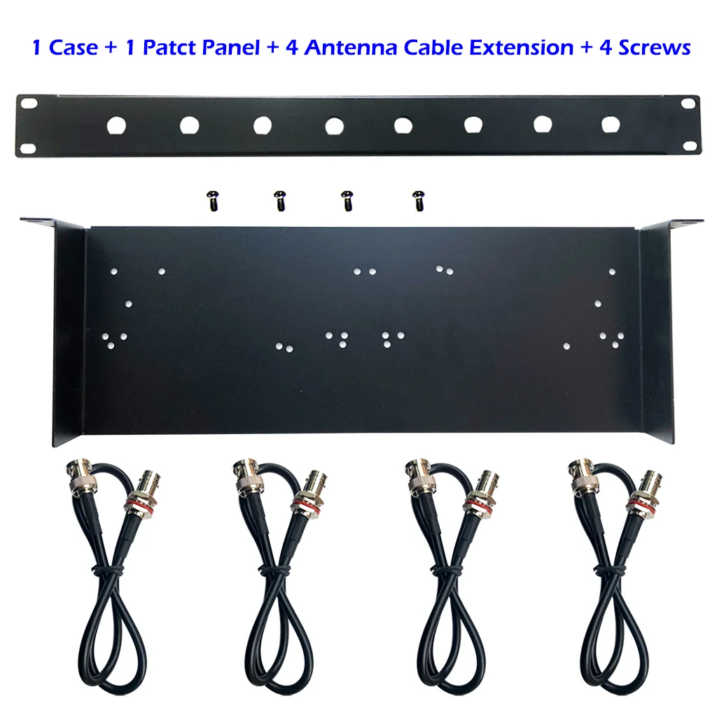19'' Rackmount Bracket Kit for Shure SLX4 PGX4 QLXD4 BLX288 Sennheiser ...