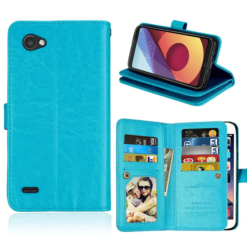 Cover for LG Q6 phone case flip wallet case leather for LG Q6 Q6a Q6 ...