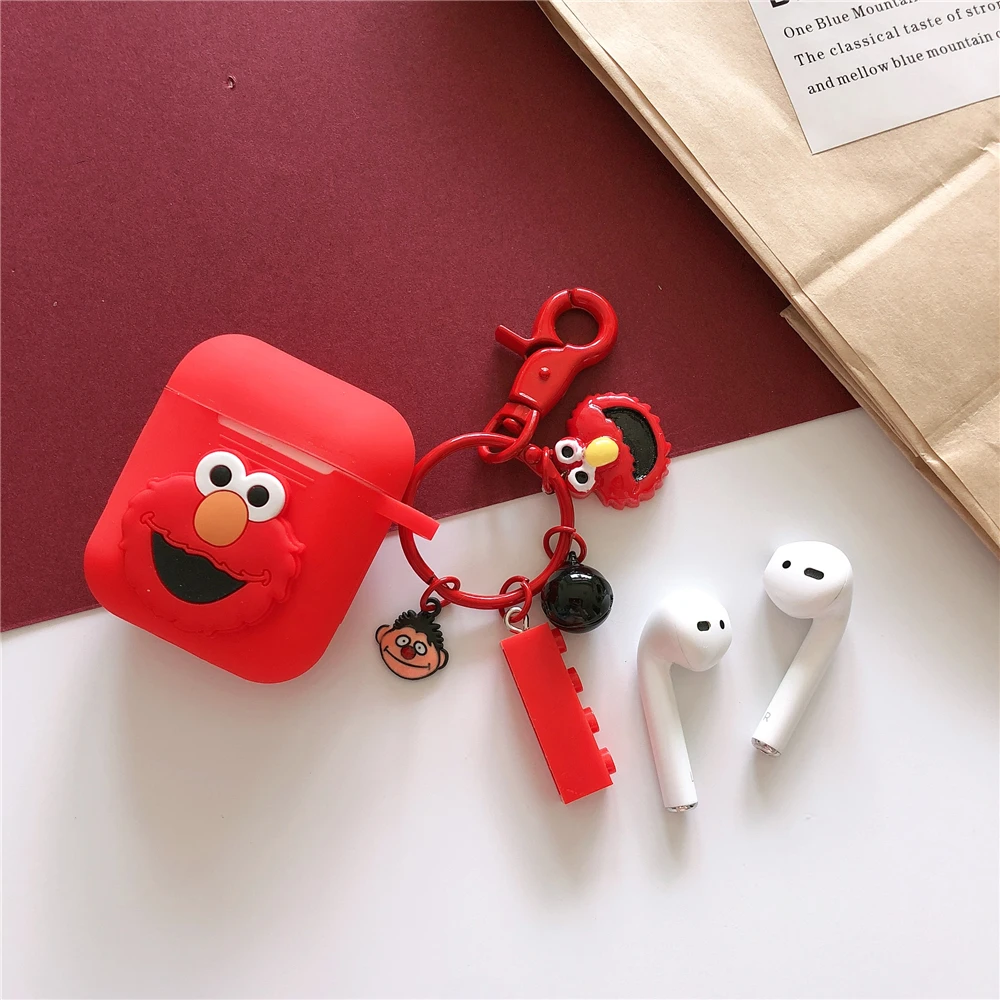 Cartoon Sesame Street ELMO Cute Earphone Case for Apple Wireless ...