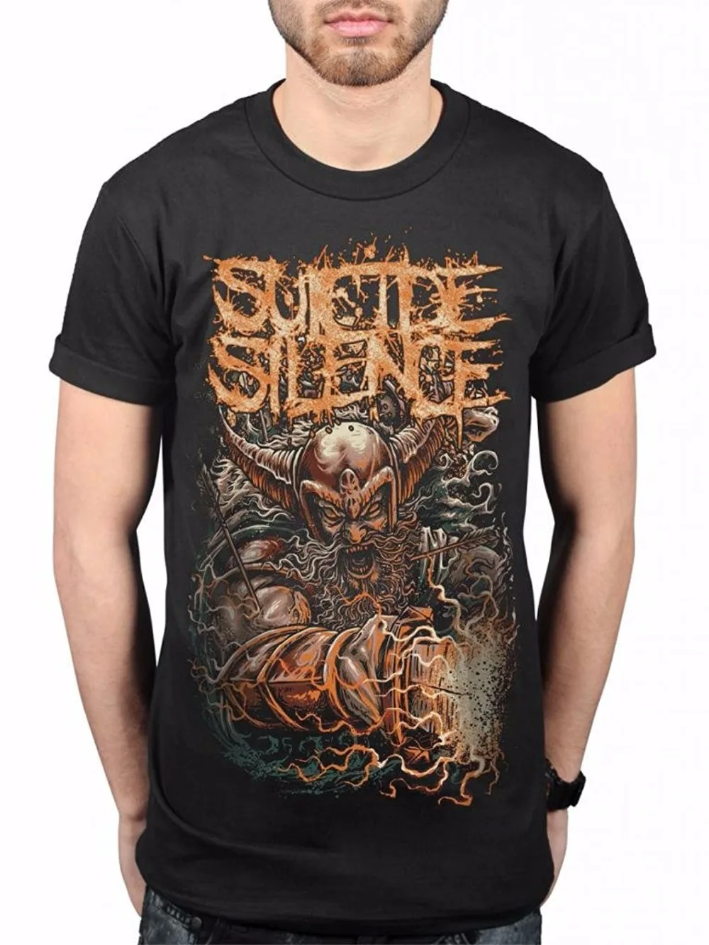 Original Tops Novelty Short O-neck Fashion 2018 Mens Suicide Silence ...