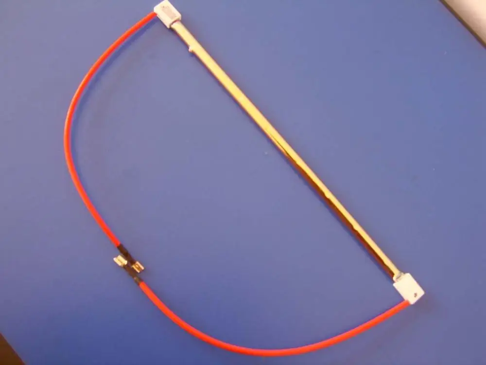 Calentador infrarrojo de cuarzo, tubo halógeno de vidrio, 1000w|quartz ...